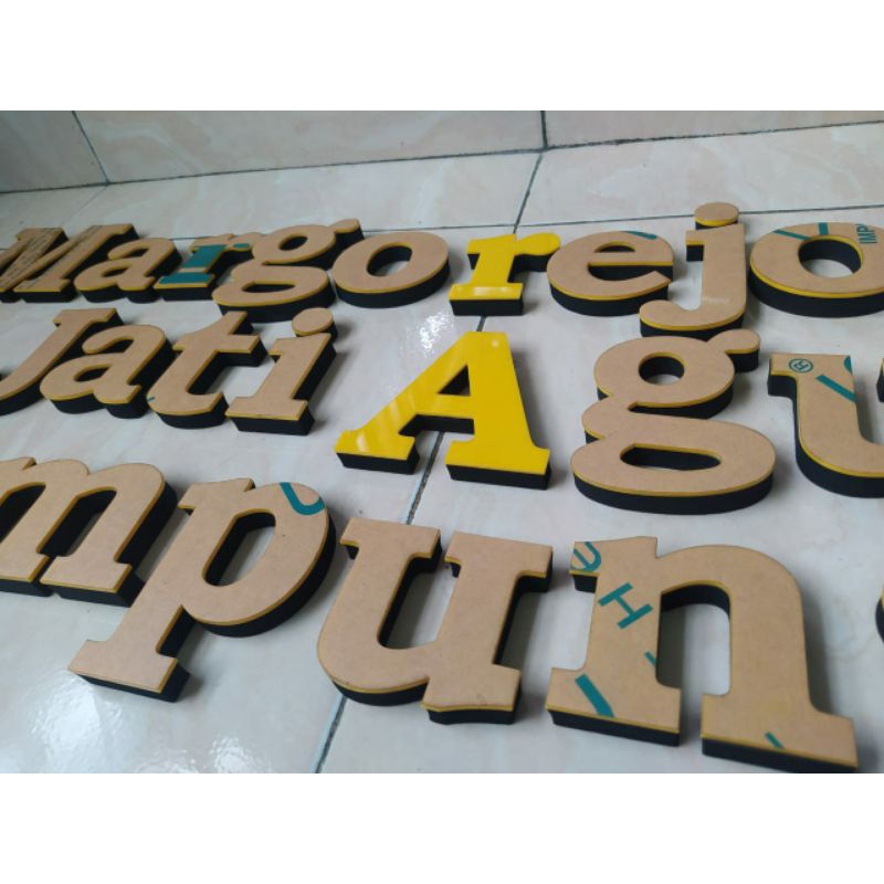 Jual Huruf Timbul Akrilik, Huruf Akrilik Timbul Custom warna, Spon Eva ...