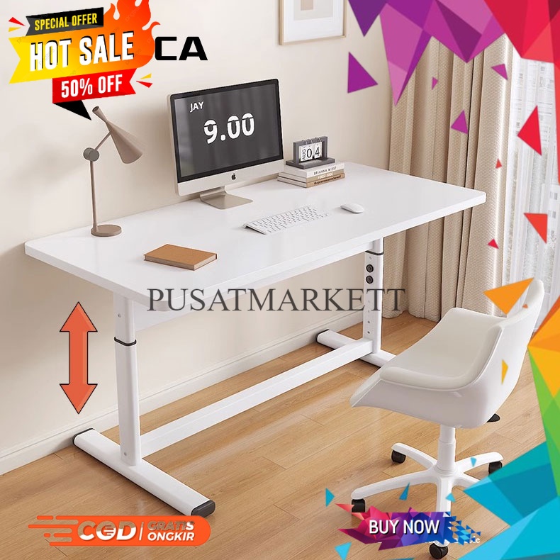 Jual Meja Belajar Tinggi Adjustable Meja kantor Meja komputer Meja ...