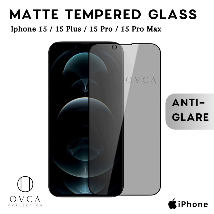 Jual Tempered Glass Matte iPhone 15Pro Max Plus Anti Gores Screen Glare ...