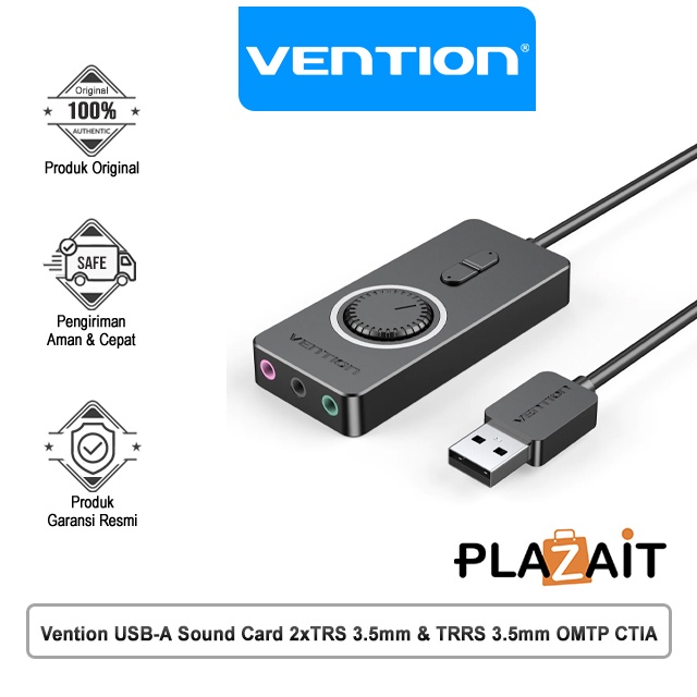 Jual Vention CDR USB-A Sound Card with Microphone Input and Volume ...