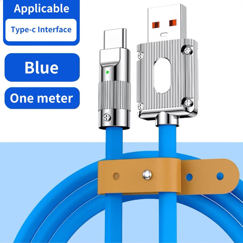 Jual 120W Kabel Data Fast Charging Micro USB Type-C Cable for iPhone ...