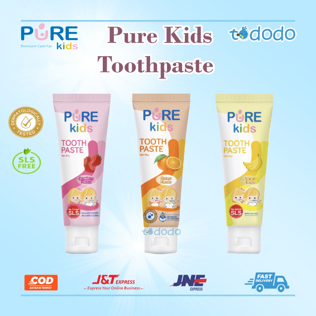 Jual Pure Kids Toothpaste Pasta Gigi Anak 50gr | Shopee Indonesia
