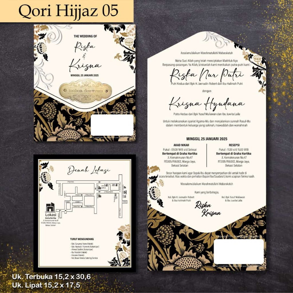 Jual [BEST SELLER] Cetak Undangan Pernikahan Murah Cepat Mewah Premium ...
