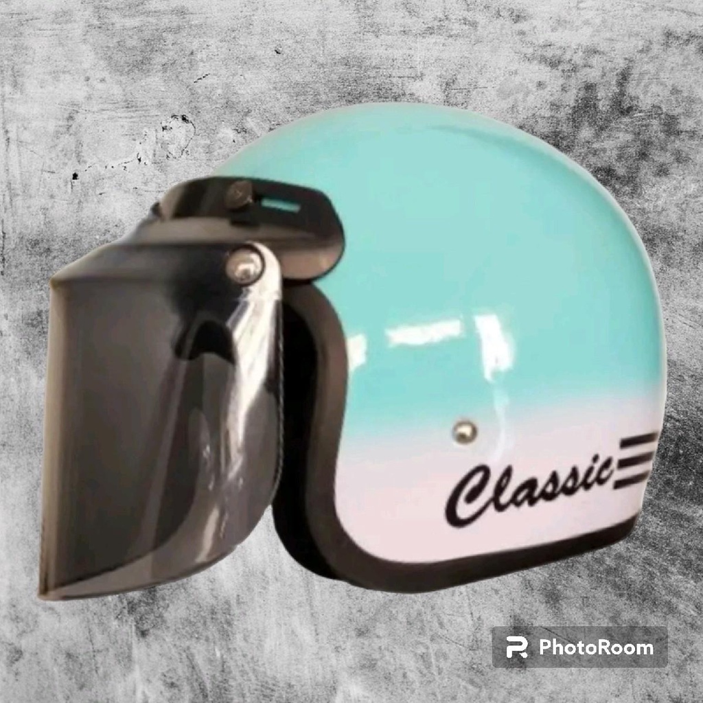 Jual Helm Bogo Gradasi Klasik SNI Green Pastel Glosy | Shopee Indonesia