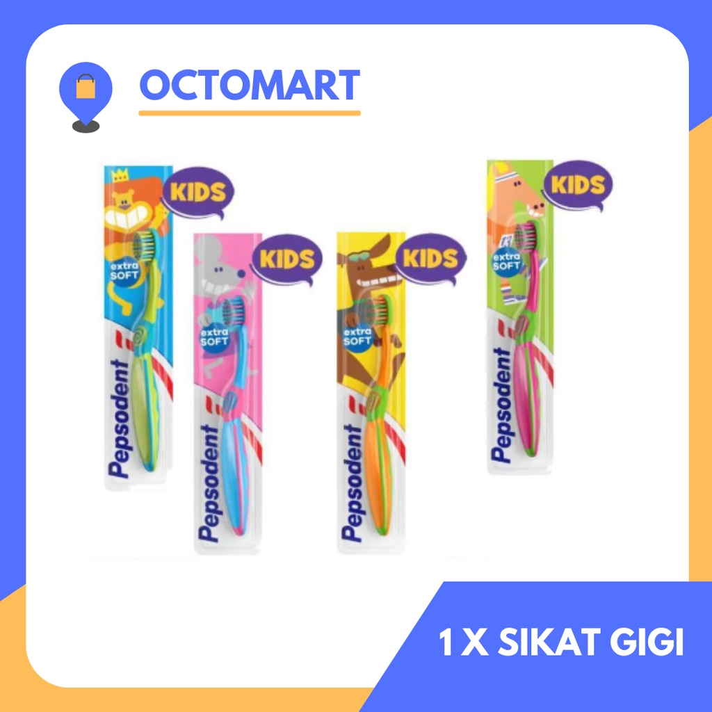 Jual PEPSODENT KIDS Sikat Gigi Anak Extra Soft isi 1 Toothbrush [WARNA ...