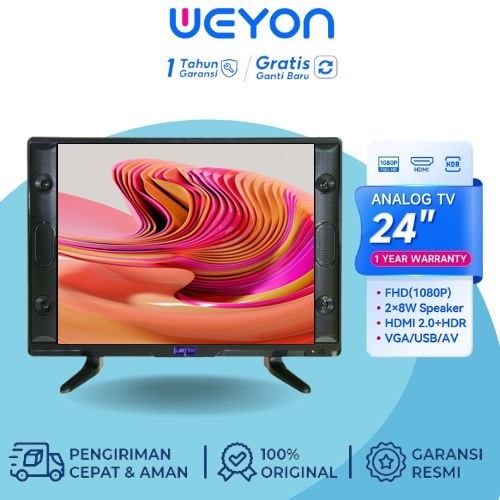 Jual HARGA SALE!! NEW TV LED 24 INCH HD SUPPORT HDMI USB VGA AV GARANSI ...