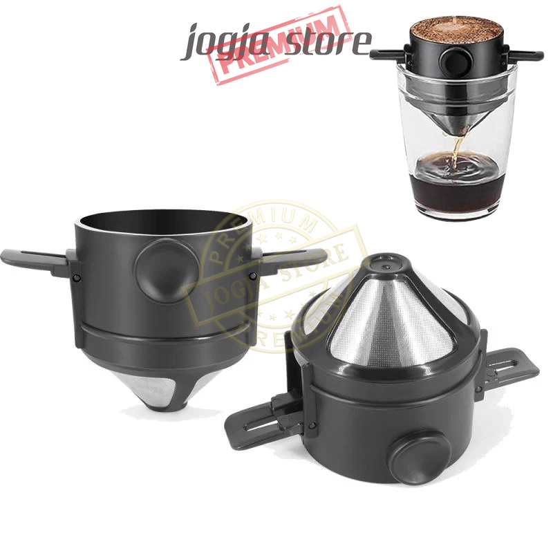 Jual Dripper Coffee Tea Portable Cone Infuser Filter V60 Saringan Kopi ...