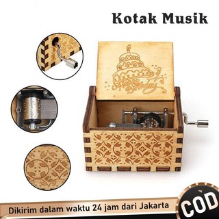 Jual Kotak Musik Kayu Wooden Music Box Kotak Music Kayu Happy Birthday ...