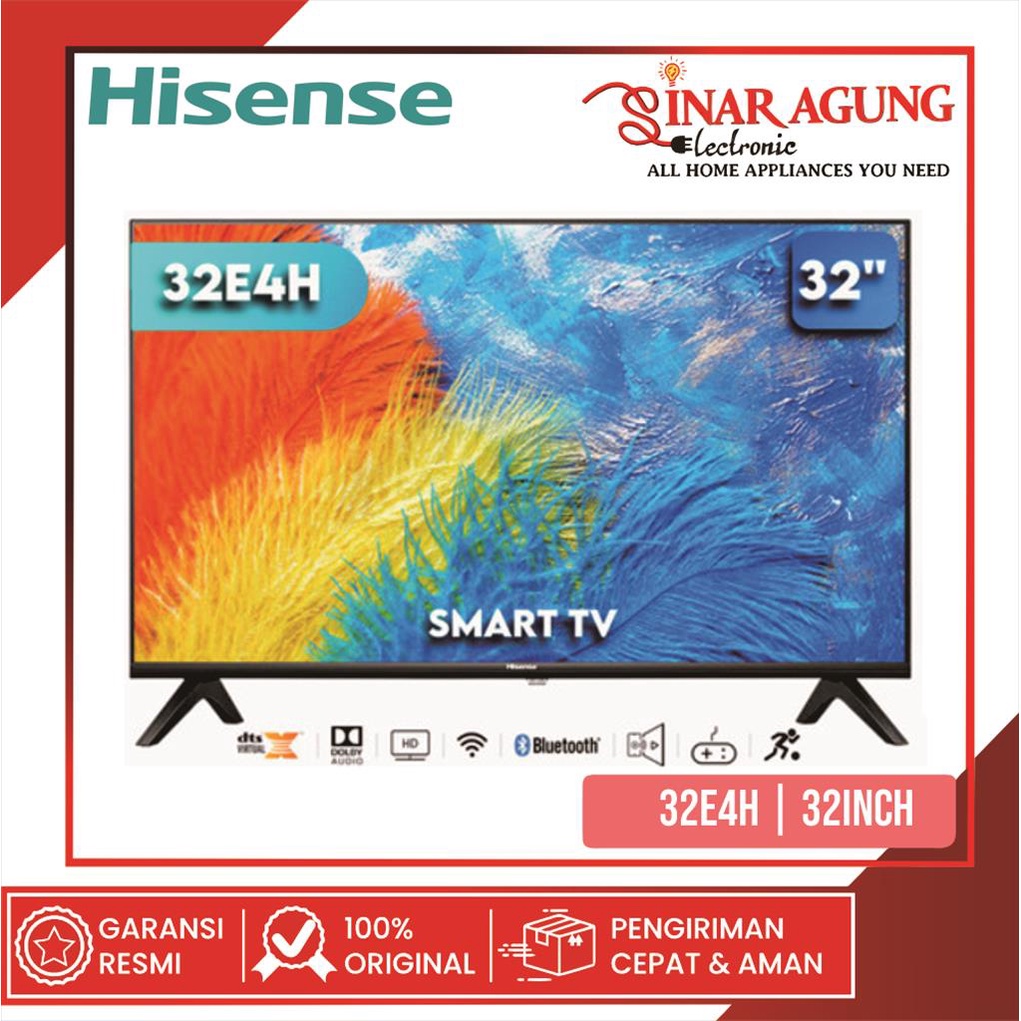 Jual HISENSE LED TV 32" HD SMART TV [ 32 INCH DIGITAL ] 32E4H GARANSI ...