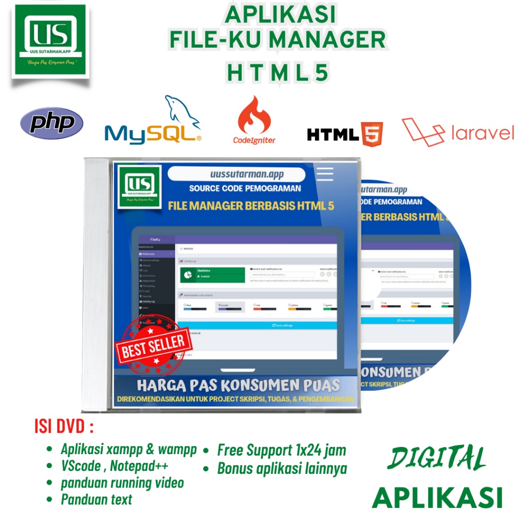 Jual Source Code Web File Manager Multi User & File Sharing Berbasis ...