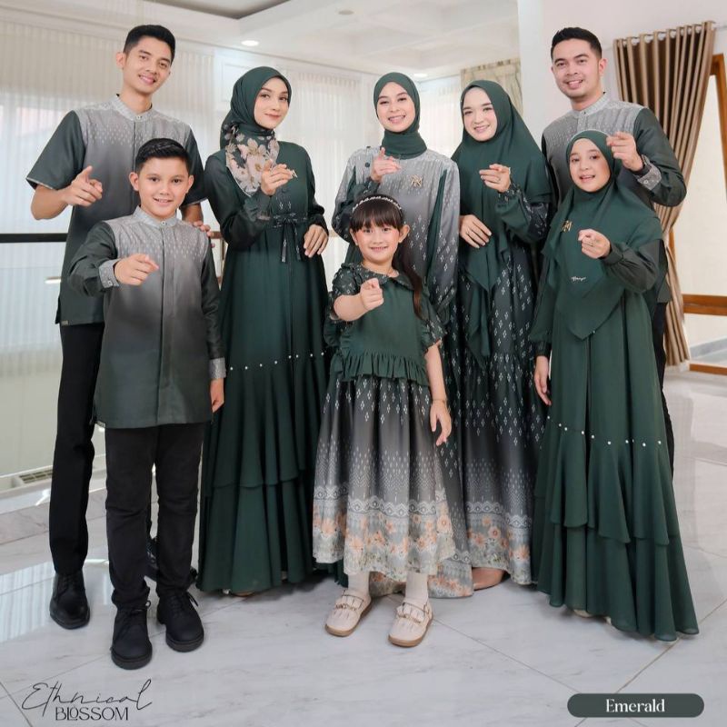 Jual Sarimbit Keluarga Lebaran Idul Fitri 2024 Ethnical Blossom by ...