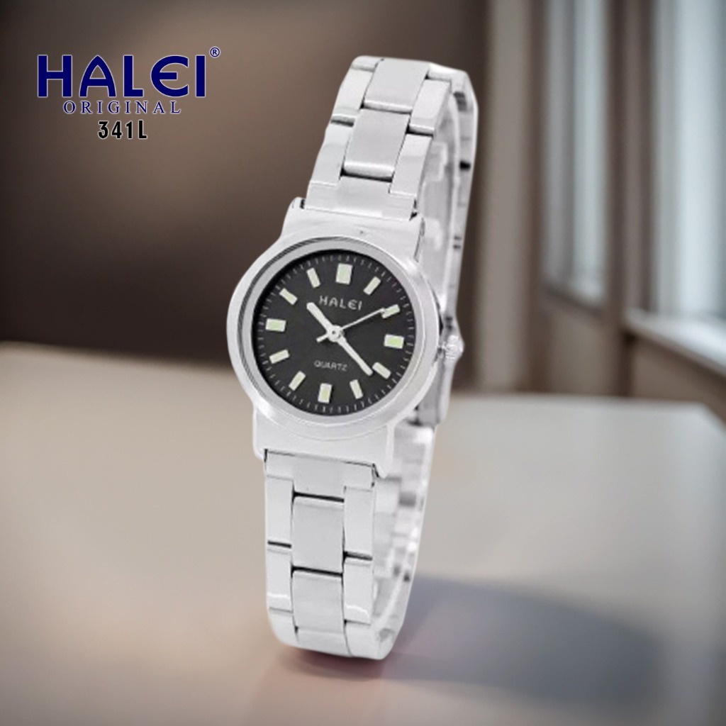 Jual Halei Watch 341 L - Jam Tangan Halei Wanita Rantai Stainless ...