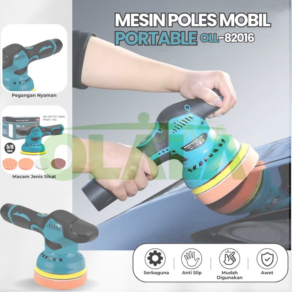 Jual Mesin Poles Cordless Modern Poles Mobil Motor Cas Baterai Waxing ...
