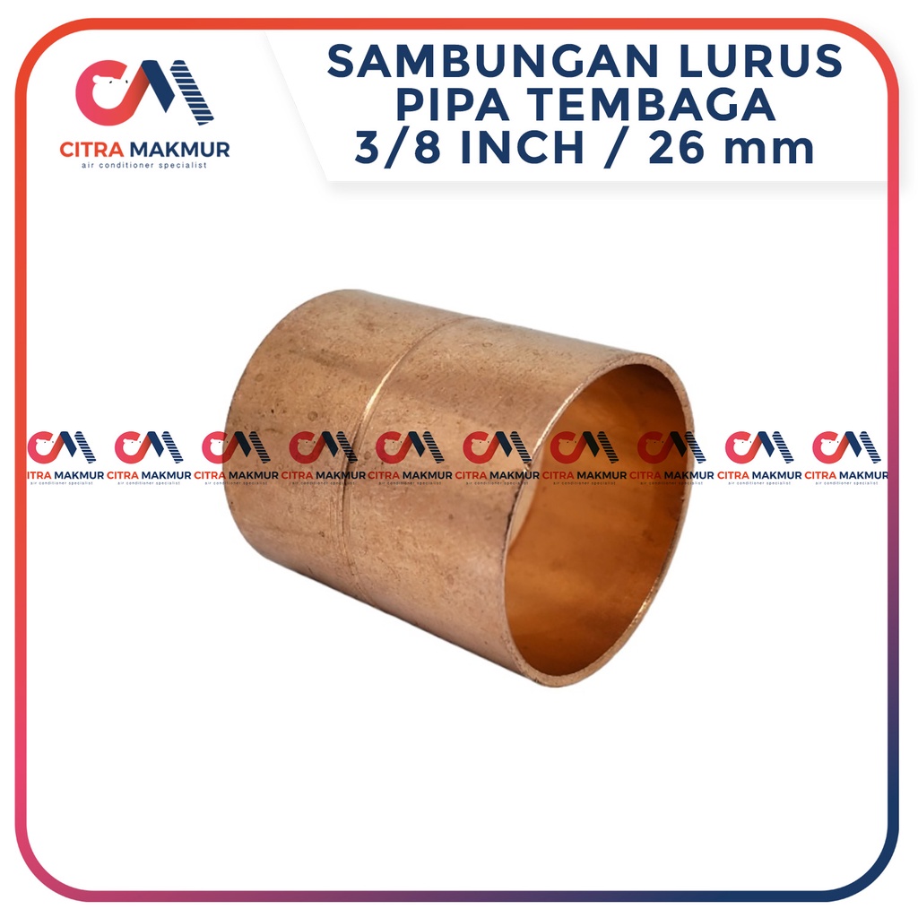 Jual Straight Coupling Shock 3/8 Inch Pipa Tembaga Sok Sambungan Las Fitting Penyambung AC Inci ...