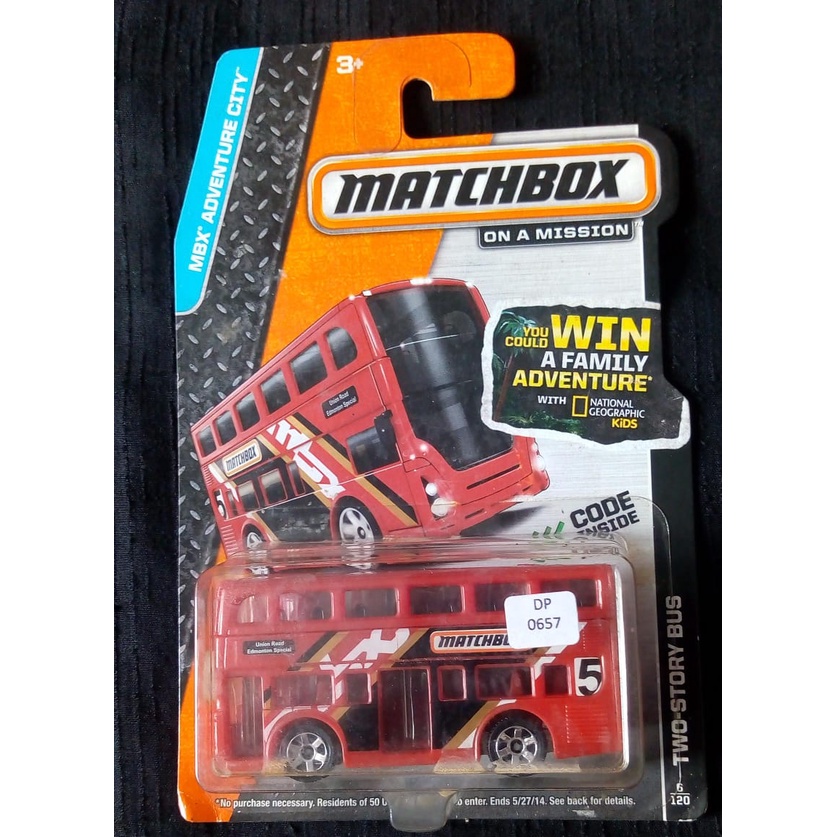 Jual Matchbox - Two-Story Bus MBX Adventure City No.5 Red | Shopee ...