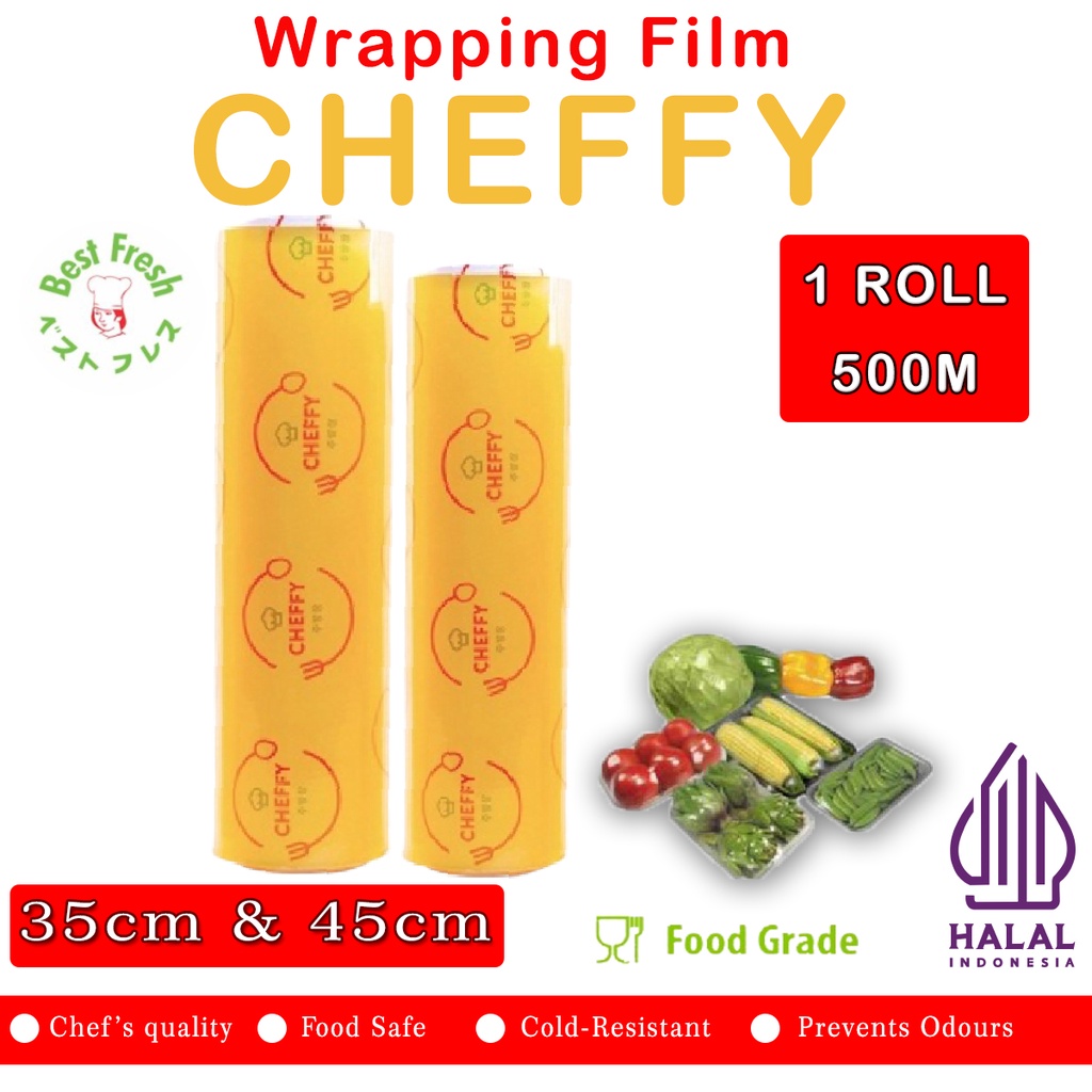 Jual Plastik Cling CHEFFY 35cm & 45cm x 500m | Wrapping Film Makanan ...