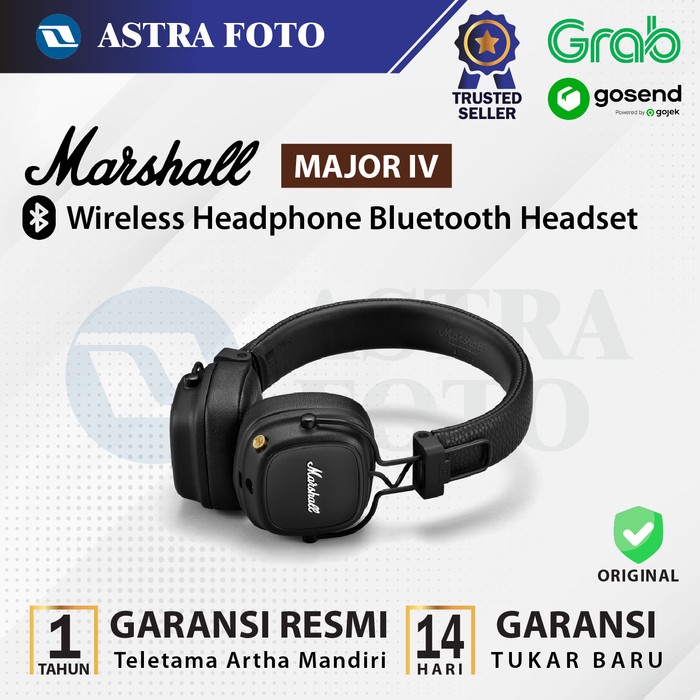 Jual MARSHALL Major IV Wireless Headphone Bluetooth Headset - Major 4 ...