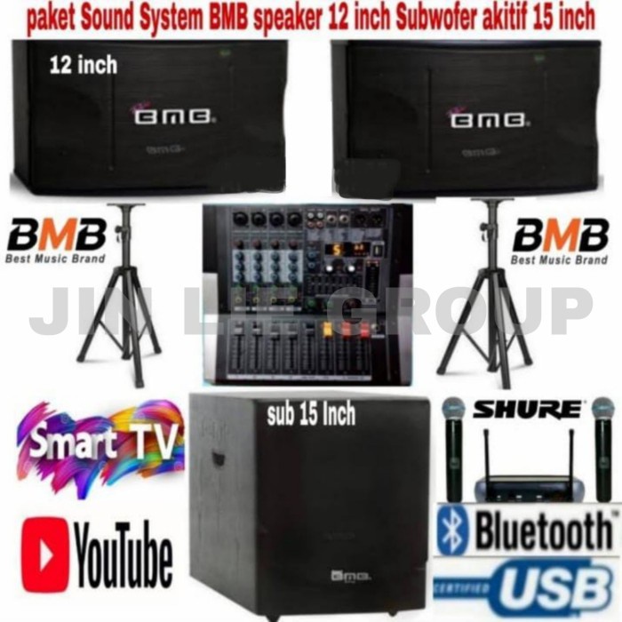 Jual Distributor Paket Sound System BMB Speaker BMB 12 inch + Sub BMB ...