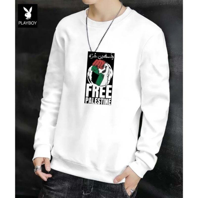 Jual SWEATER BAJU LENGAN PANJANG FREE PALESTINE TANGAN TULISAN ARABIA ...