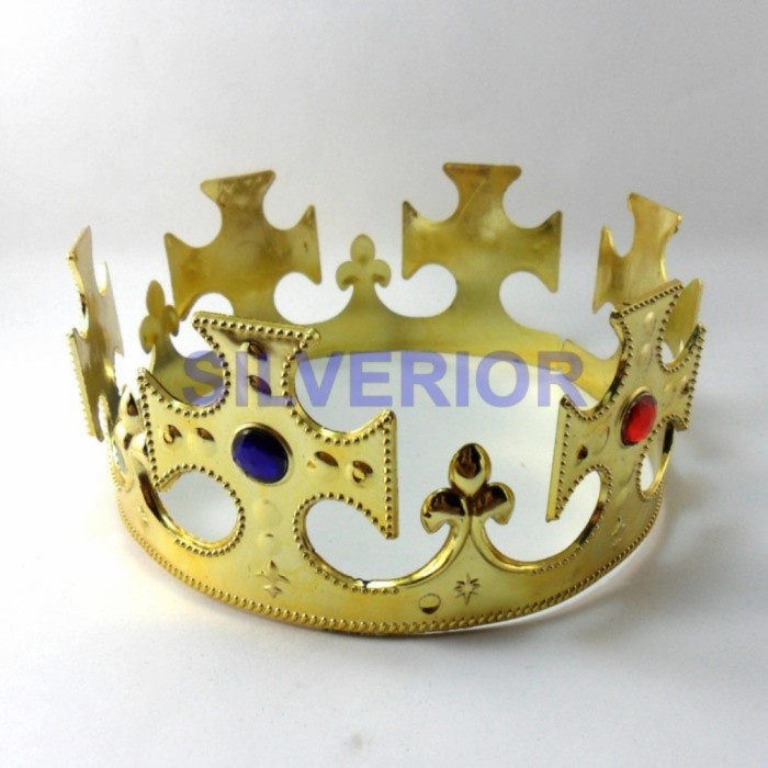 Jual [[ WSH - BEST SELLER ]] Mahkota Raja Pangeran Bulat Emas | Shopee ...