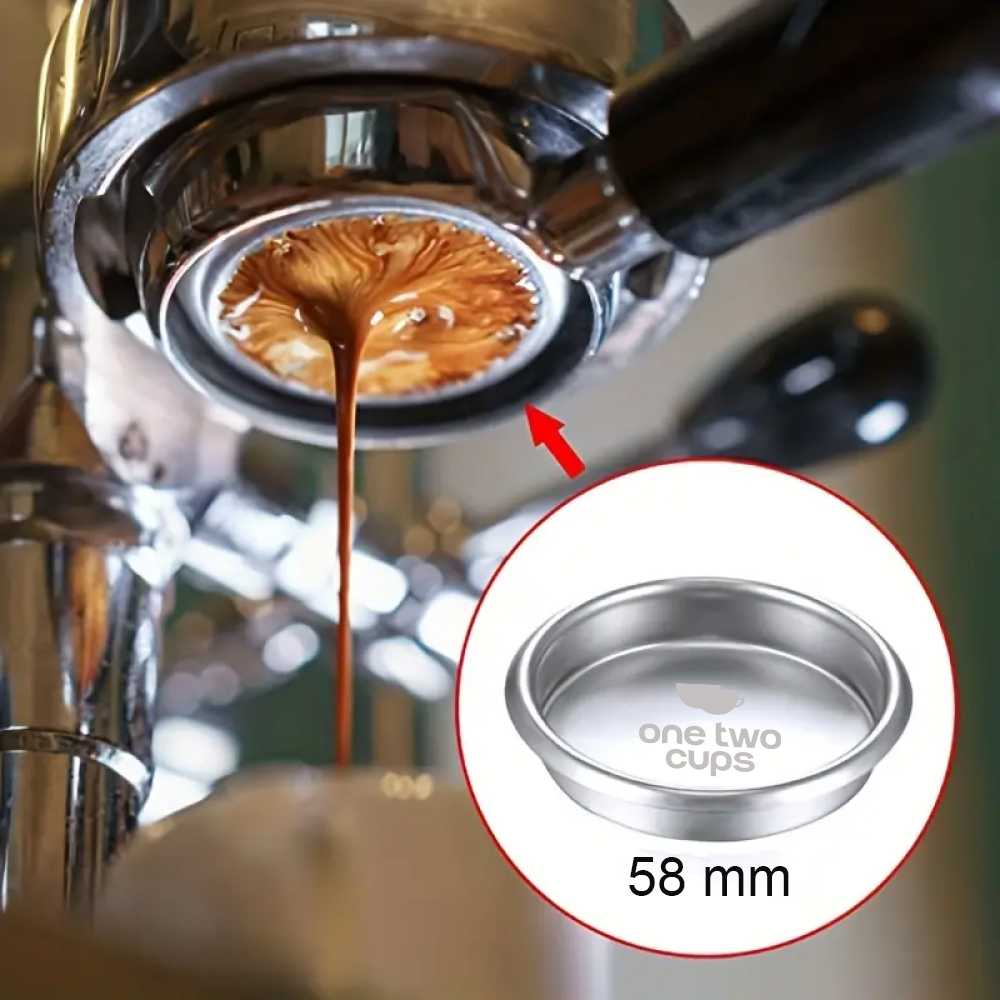 Jual One Two Cups Basket Blind Filter Portafilter Backflush Stainless ...