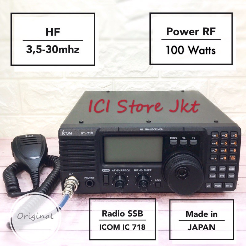Jual Icom IC 718 / Radio SSB Icom / Radio HF / Radio All Band Original ...
