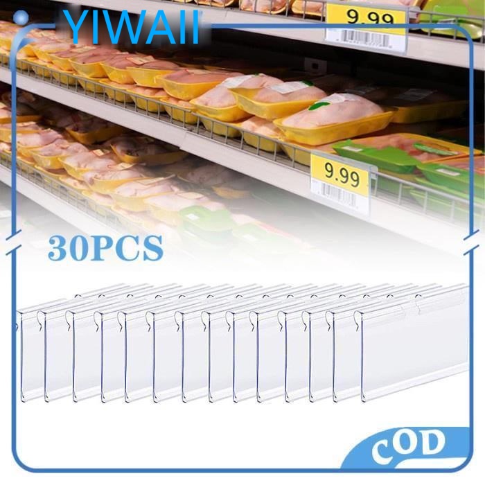 Jual Price Tag Label Plastik PVC Price Tag Card Name Etalase Double ...