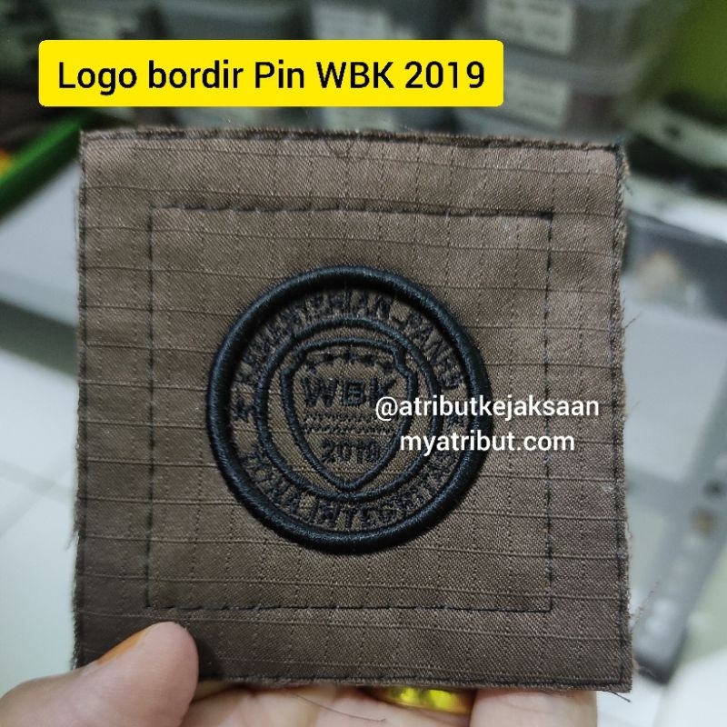 Jual Logo Bordir Pin Wbk 2019 Perja Terbaru Cokelat Hitam | Shopee ...
