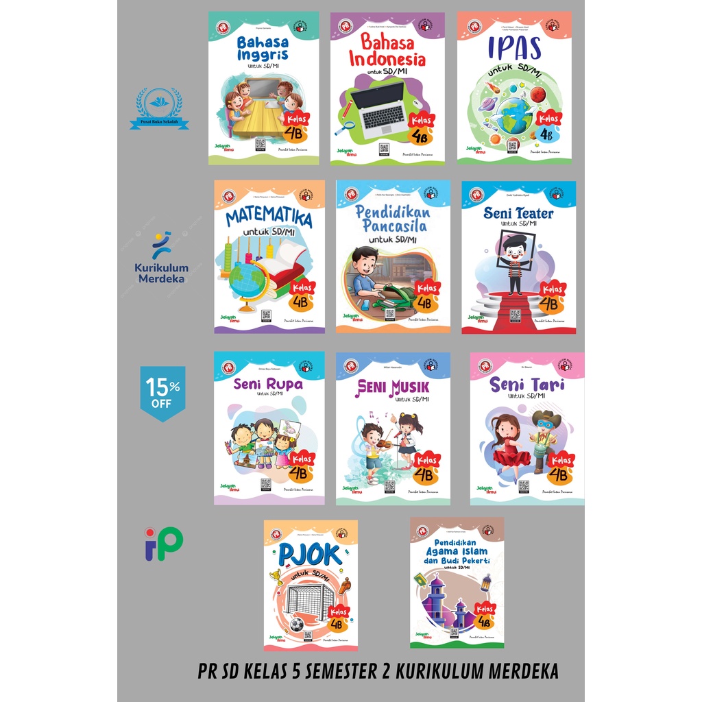 Jual Buku LKS PR SD Kelas 5 Semester 2 Kurikulum Merdeka Tahun 2024 Penerbit Intan pariwara ...