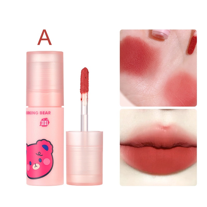 Jual COD&Ready CAPPUVINI Lip Cream Lotso Bear Matte Lip Glaze Velvet Lipstick Mist Lip Mud Lip ...