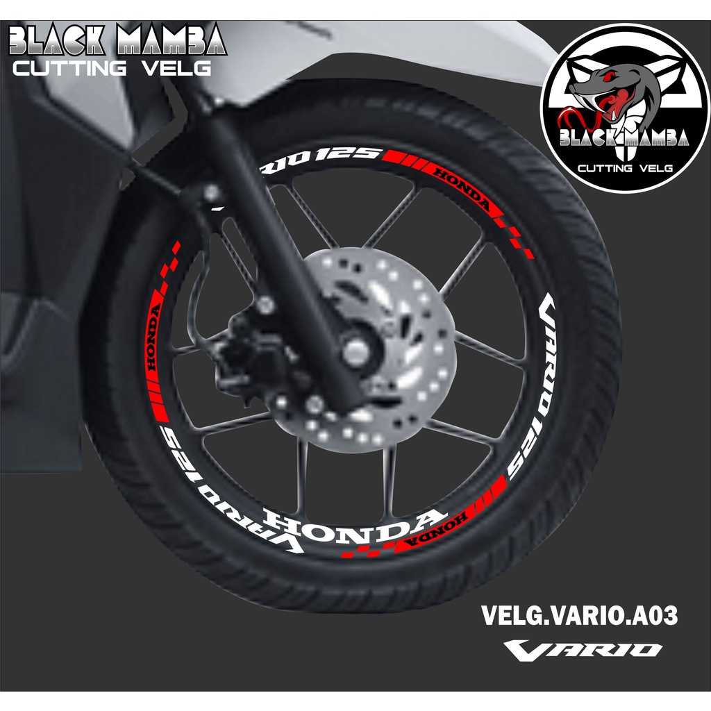 Jual (COD) CUTTING STICKER VELG VARIO- STIKER LIS LIST VARIASI BAN/VELG ...