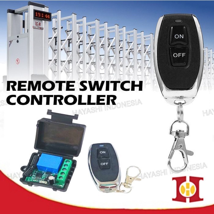 Jual 433MHz 12V Wireless RF Relay Transmiter Remote Control Switch On ...