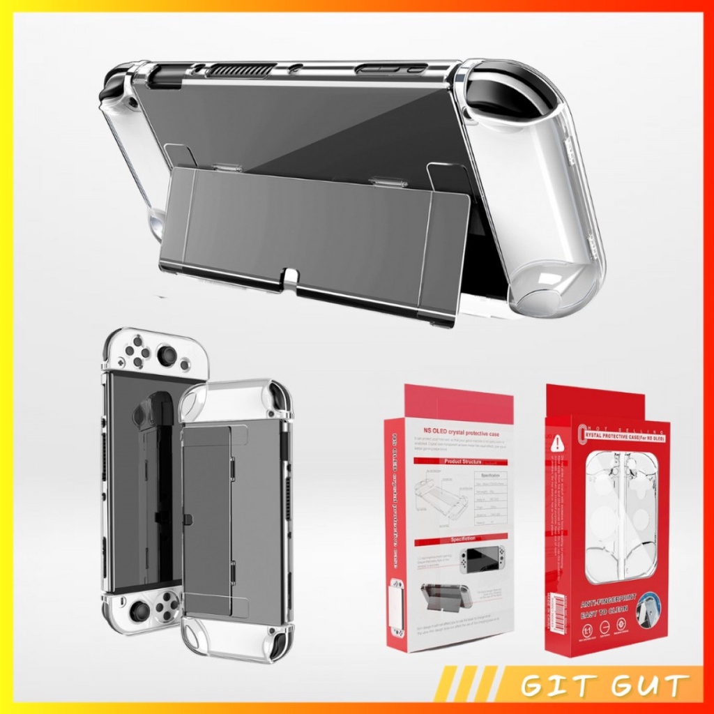 Jual Nintendo Switch OLED Crystal Clear Protective Case Casing Cover ...