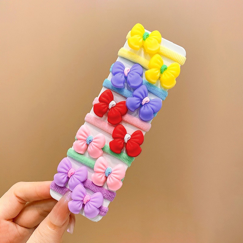 Jual ED - 10PCS / SET KUNCIRAN IKAT RAMBUT ANAK KARAKTER TOWEL RING ...