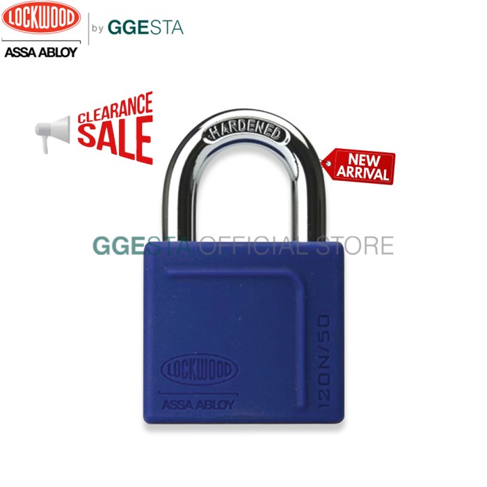 Jual LOCKWOOD ASSA ABLOY PADLOCK GEMBOK 120N/50/132/DP HEAVY DUTY ...