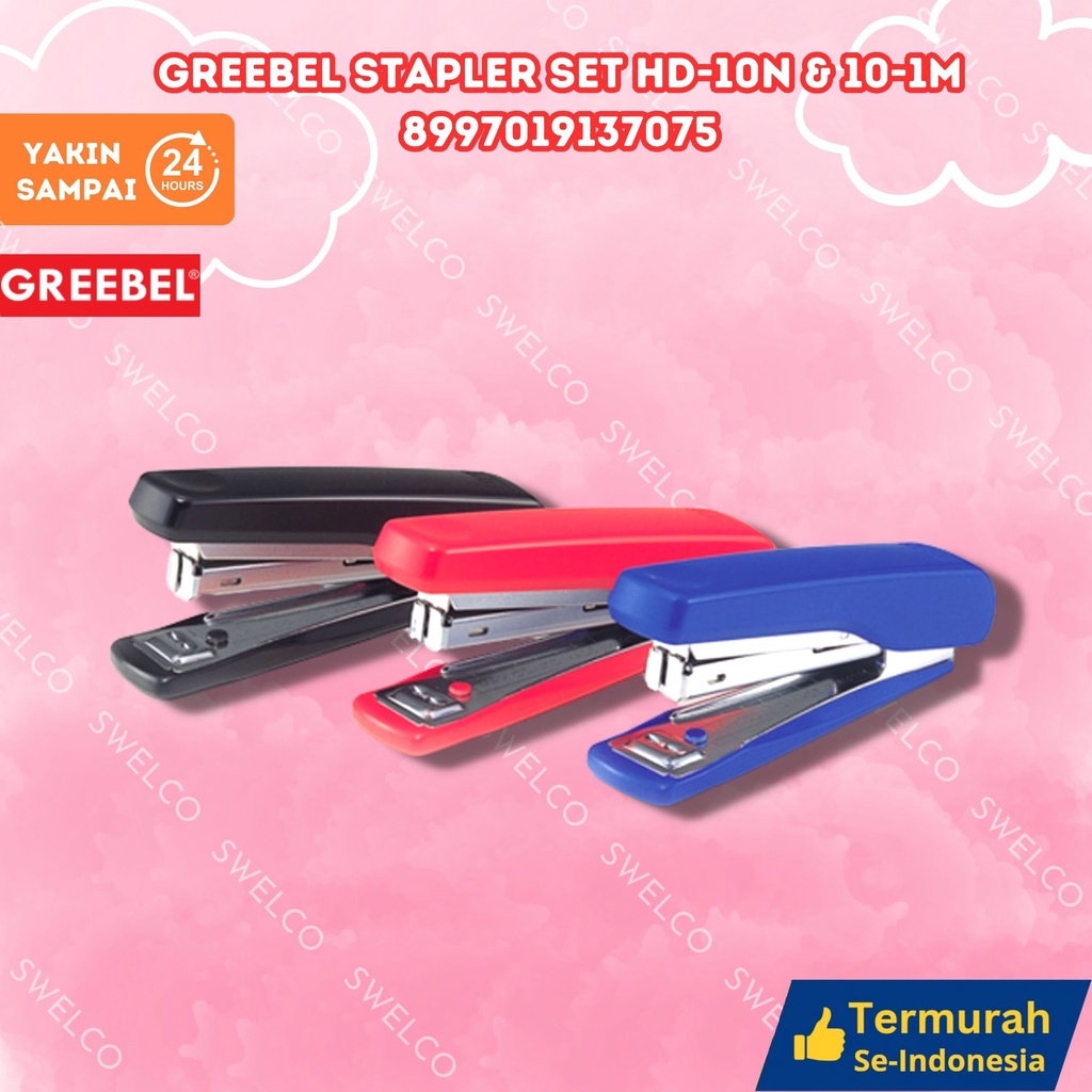 Jual GREEBEL STAPLER HD-10N /Staples/Cekrekan /Jegrekan/Stepler/jepretan kapasitas 16 kertas ...