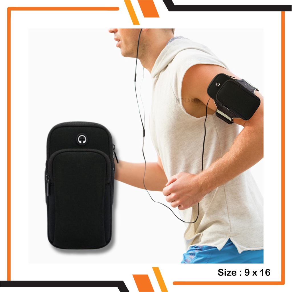 Jual Tas Running Bag Lengan Lari Jogging Sport Arm Band | Shopee Indonesia