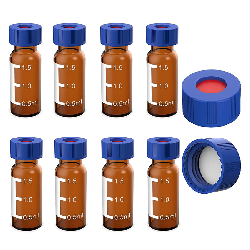 Jual 2ML Autosampler Vials Pack Of 100 - HPLC Vials 9-425 Amber Vials ...