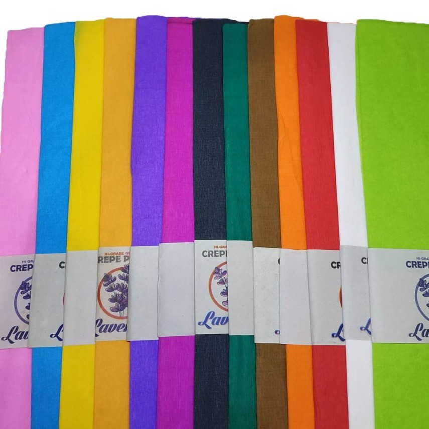 Jual Kertas Krep / Crepe Paper Dekorasi Warna Warni | Shopee Indonesia