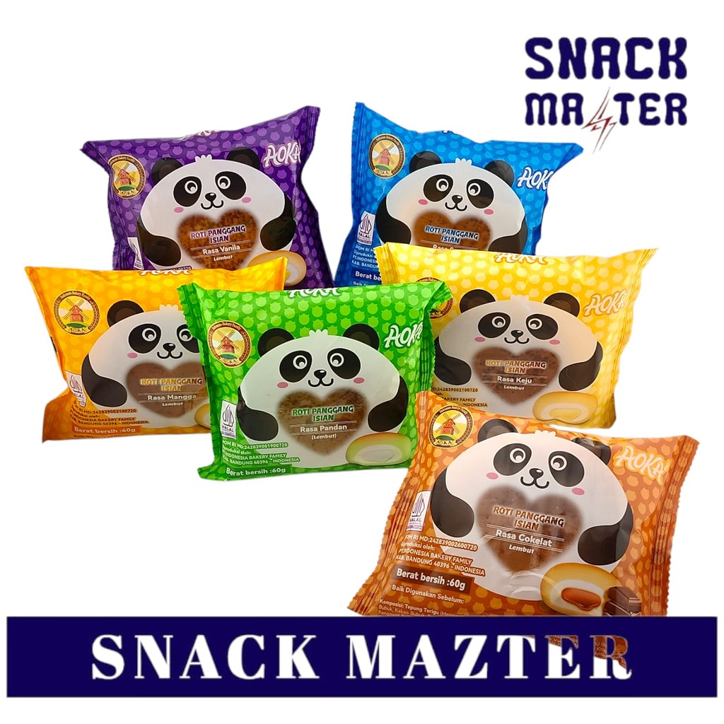Jual Aoka Roti Panggang Panda - Netto 60gr | Shopee Indonesia