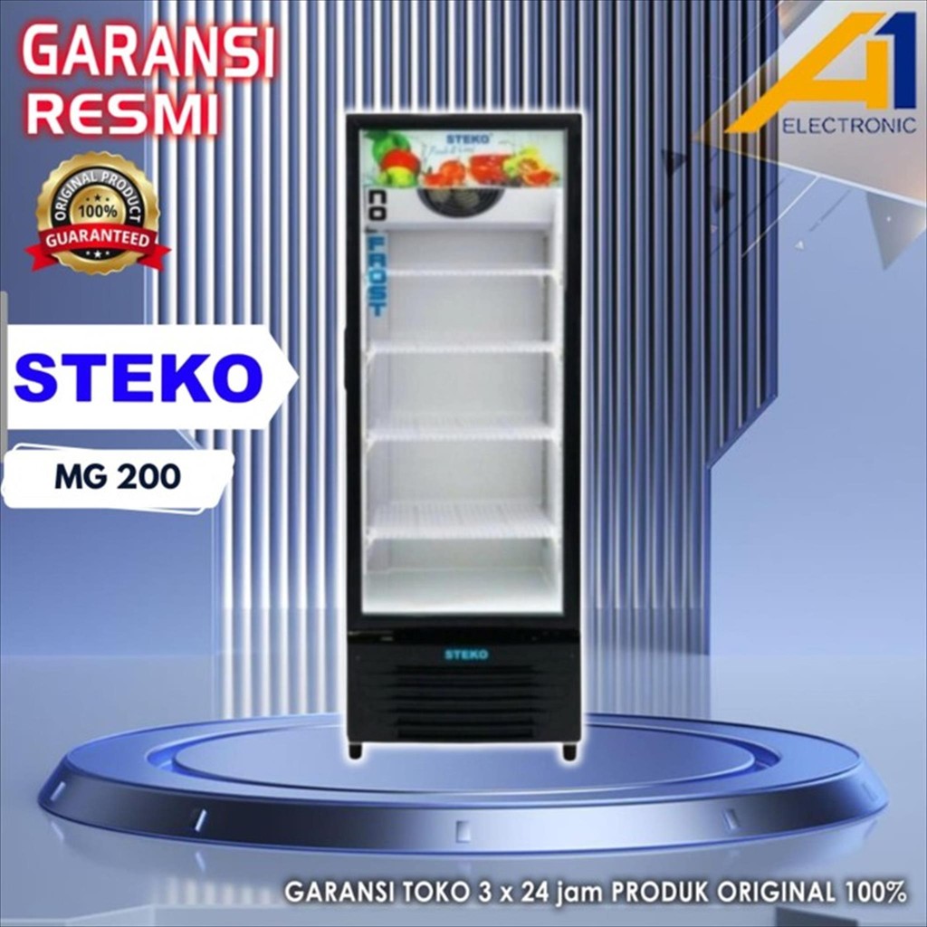 Jual STEKO Showcase MG200 / MG 200 4 Rak 180 L Display Cooler No Frost ...