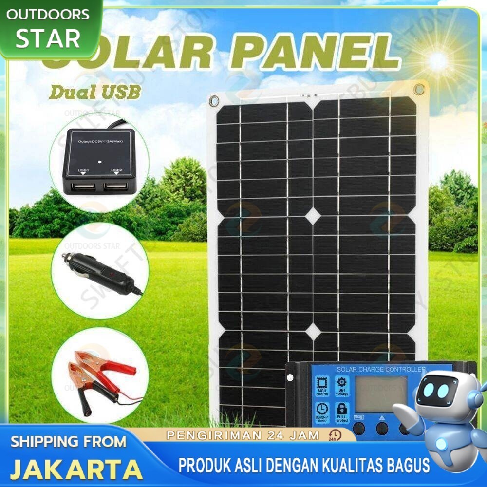 Jual Pengontrol 40A gratis 60W/100W SOLAR PANEL PANEL SURYA PEMBANGKIT LISTRIK Solar ...