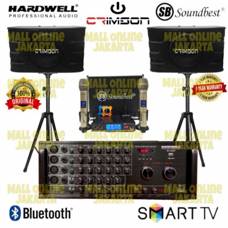 Jual Paket Sound System Hardwell Speaker Crimson 10Inch Bluetooth ...