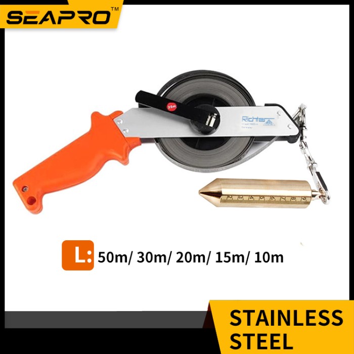 Jual Meteran Minyak Oil Depth Meter SIZE 10/15/20/30/50M SOUNDING TAPE ...