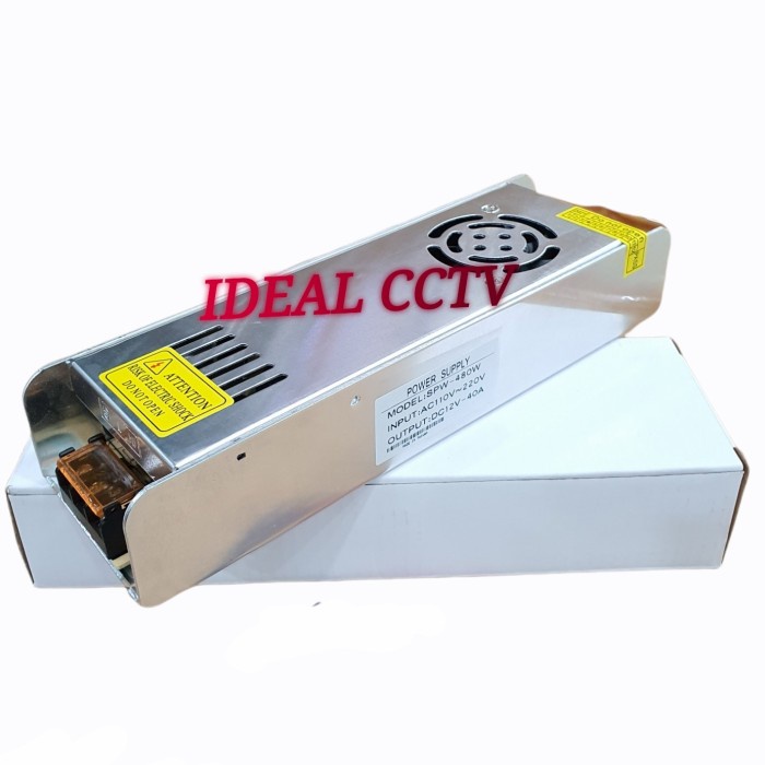 Jual Adaptor Slim 12V 40A Power Supply LED Switching 480W 40 Ampere 12 ...