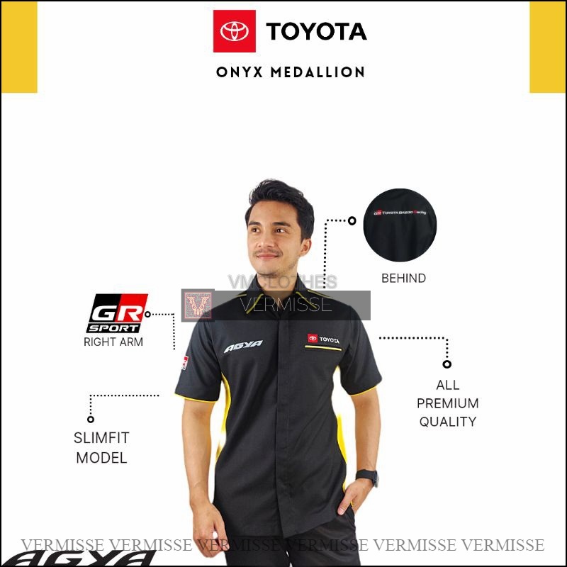 Jual Baju Toyota Kemeja Kantor Formal Casual Kemeja Seragam Kerja ...