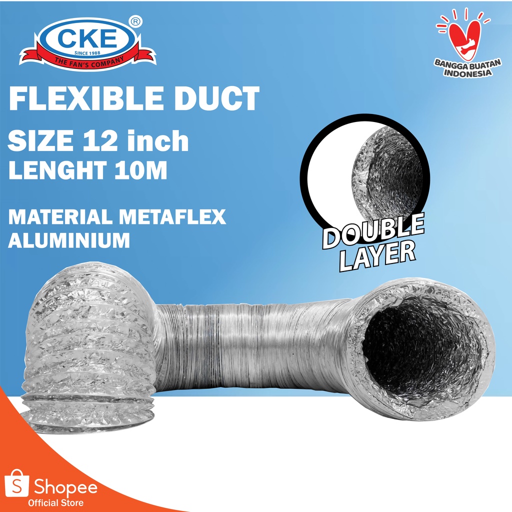 Jual Selang Alumunium Metaflex Flexible Duct Host 12 Inch 10 Meter ...