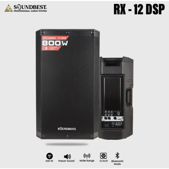 Jual Speaker Aktif Soundbest RX 12 DSP Original 12 inch Active RX12 DSP ...