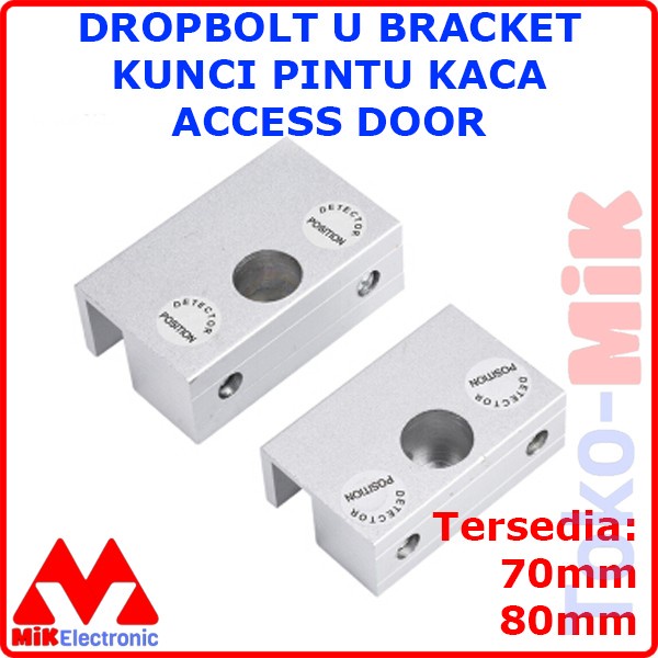 Jual DROPBOLT U BRACKET DROP BOLT BREKET KUNCI PINTU KACA ACCESS DOOR ...