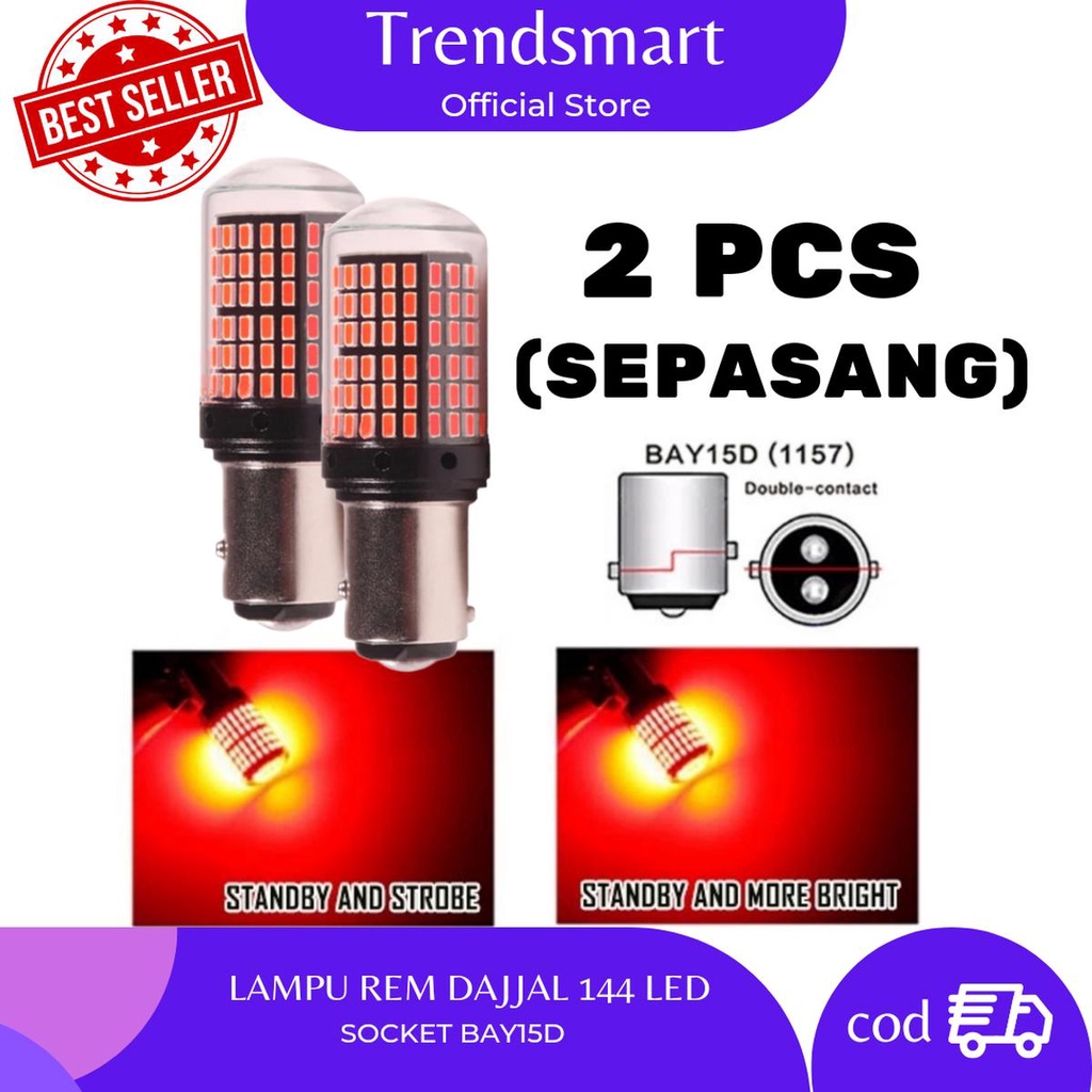 Jual (2 Pcs) LAMPU REM STOPLAMP LED MOBIL MOTOR KEDIP STROBO SUPER ...